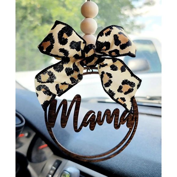 Accents | Maple Wood Monogram Car Charms Mama | Poshmark